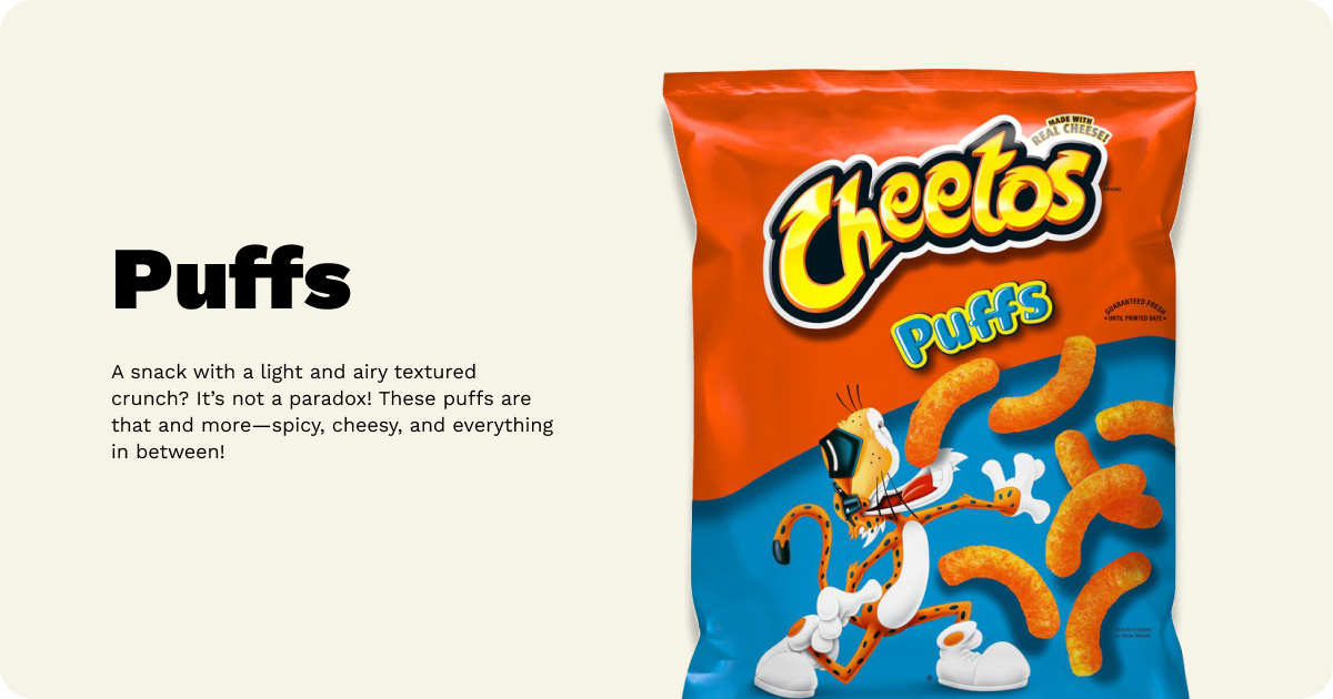 Puffs - Order Savory Puffs - Snacks.com