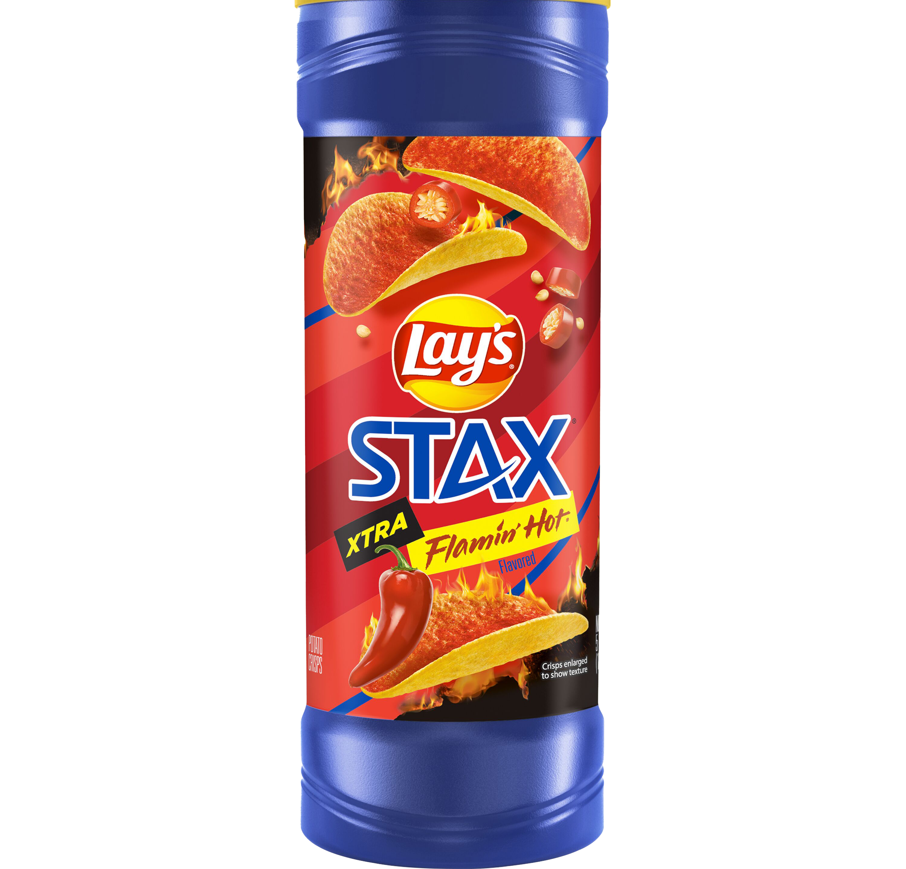 Lay's Stax Potato Crisps Xtra Flamin' Hot Flavored - Shop Now at Snacks.com